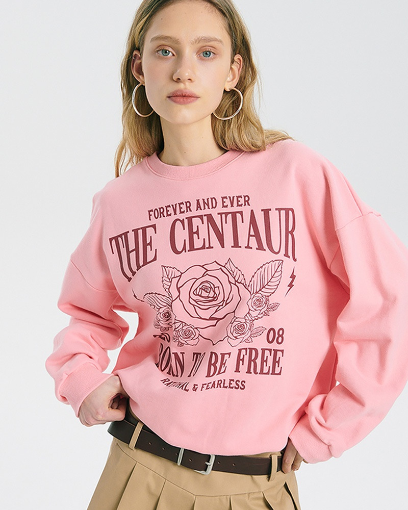 CENTAUR BORN TO BE SWEATSHIRT_PINK - HAGO(하고)