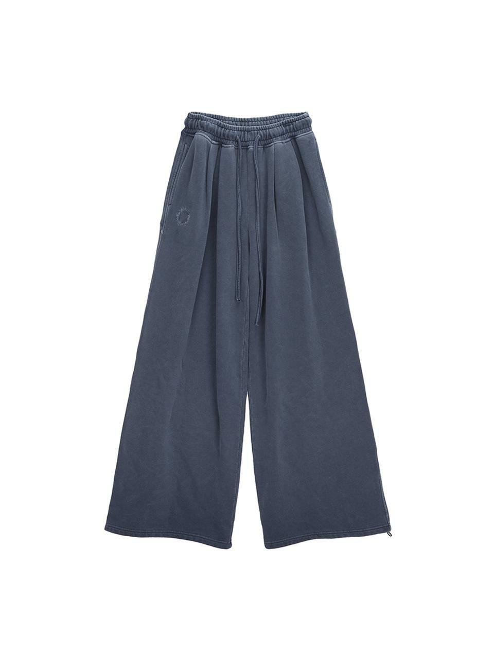 PIGMENT WIDE SWEATPANTS IN NAVY - HAGO(하고)