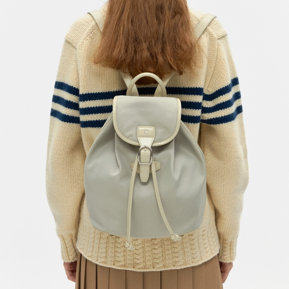 foret backpack - green beige - HAGO(하고)