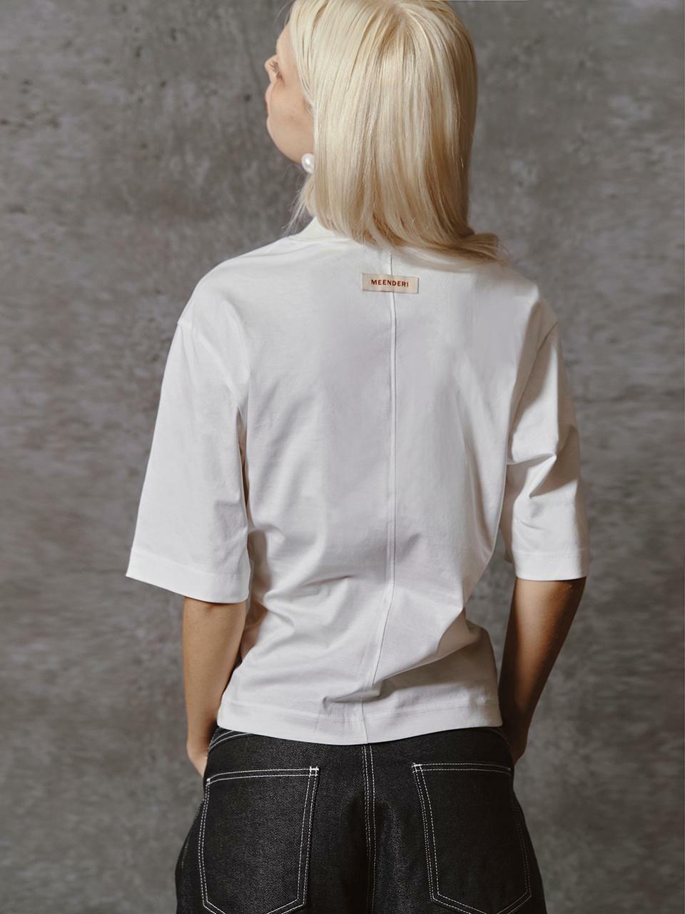 MEENDERI LOGO BASIC T-SHIRT - WHITE - HAGO(하고)