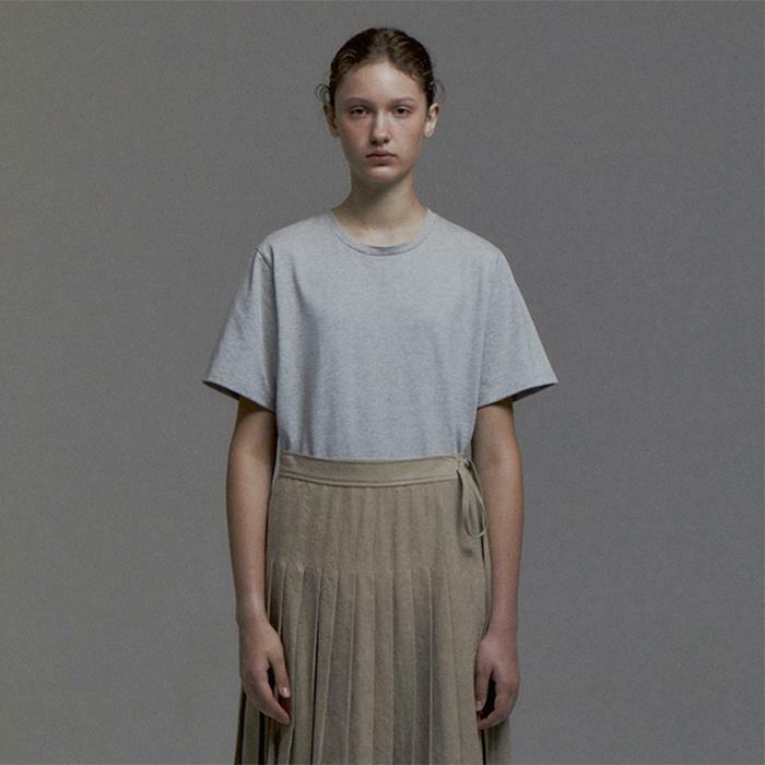 Basic Half T-shirt(Grey) - HAGO(하고)