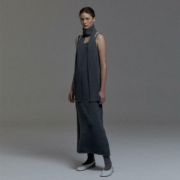 Mufler Knit Dress(Charcoal) - 하고