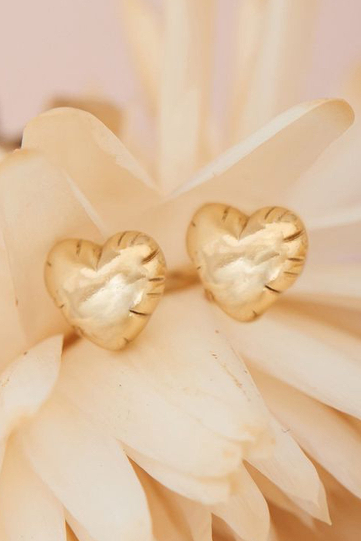 [강한나 착용]하트 통통 925 실버 귀걸이 E099-04G - HAGO(하고)