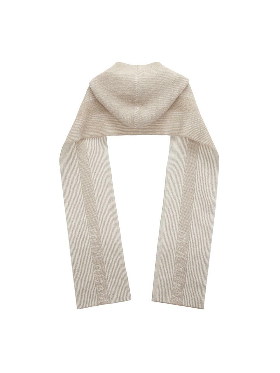 MATIN STRIPE BALACLAVA MUFFLER IN BEIGE - HAGO(하고)