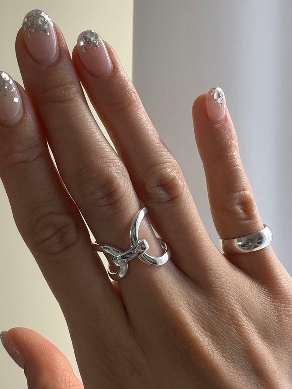 [92.5 silver] Hold on ring - HAGO(하고)