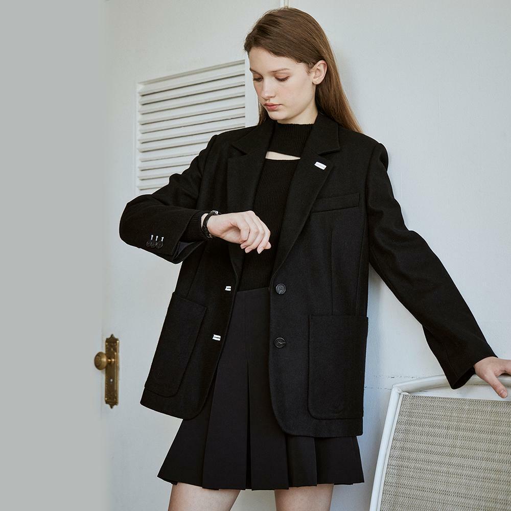 Back slit two button jacket (2color) - 하고(HAGO)