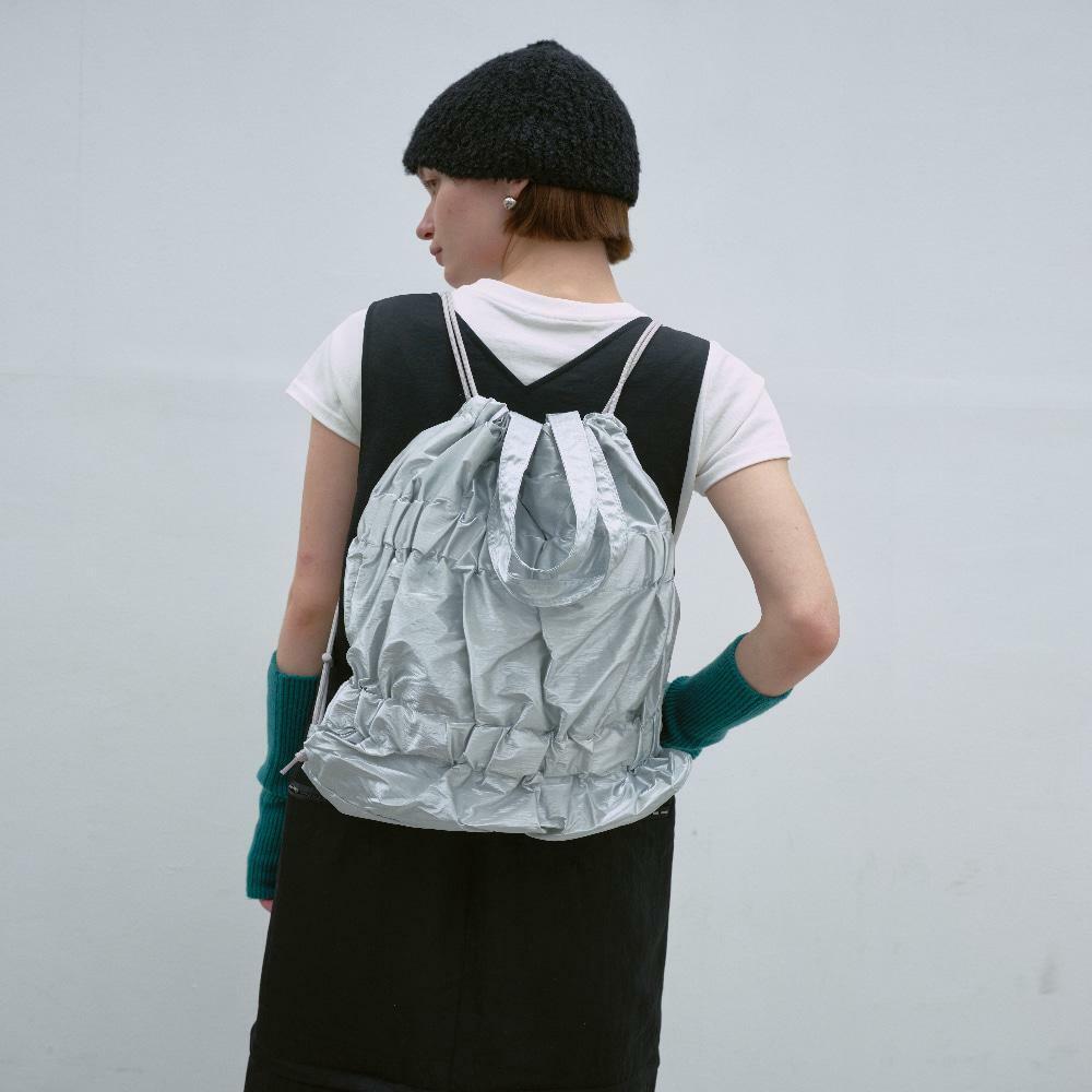 Tiered Banding Backpack_Silver (new) - HAGO(하고)