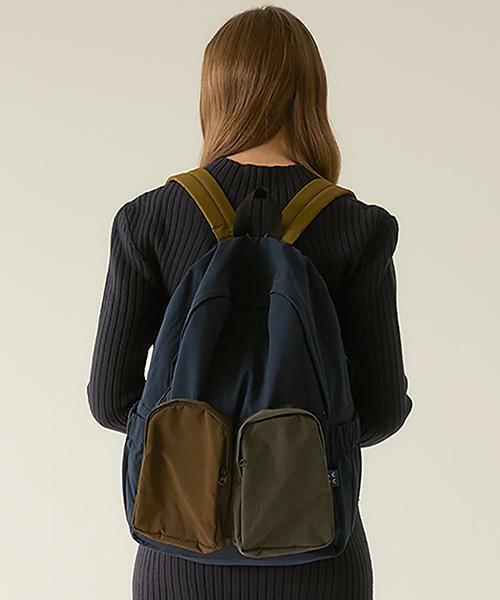 Multi Pocket Backpack_Navy - HAGO(하고)