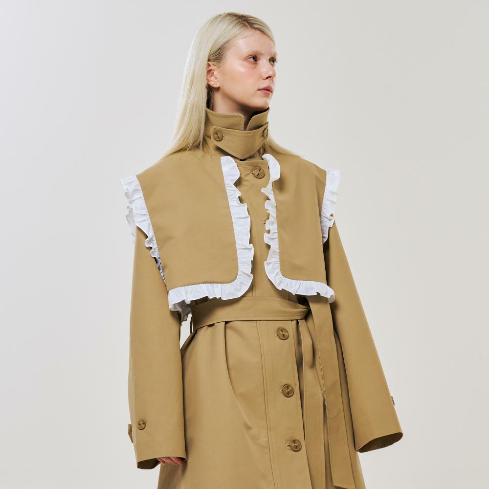 CLEED LONG TRENCH COAT (BEIGE) - HAGO(하고)