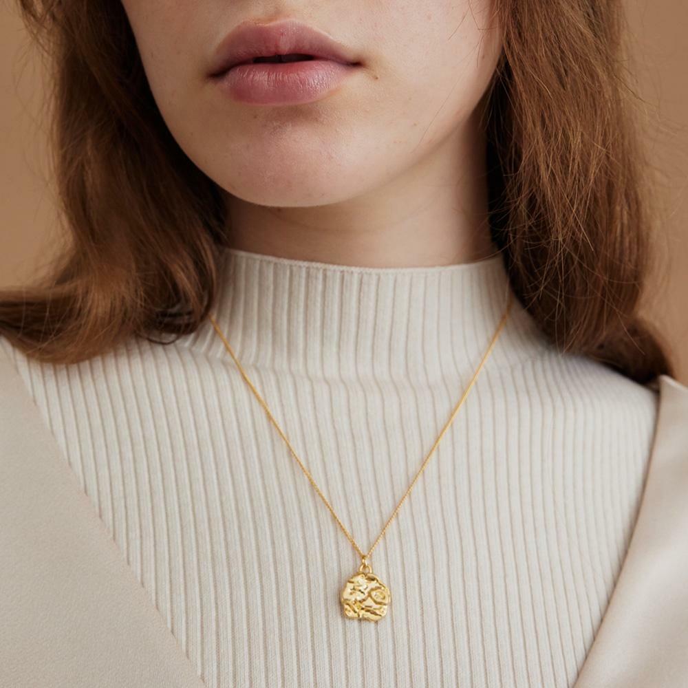 [빈티지헐리우드]Bumpy Round Necklace_VH239ONE003B - HAGO(하고)