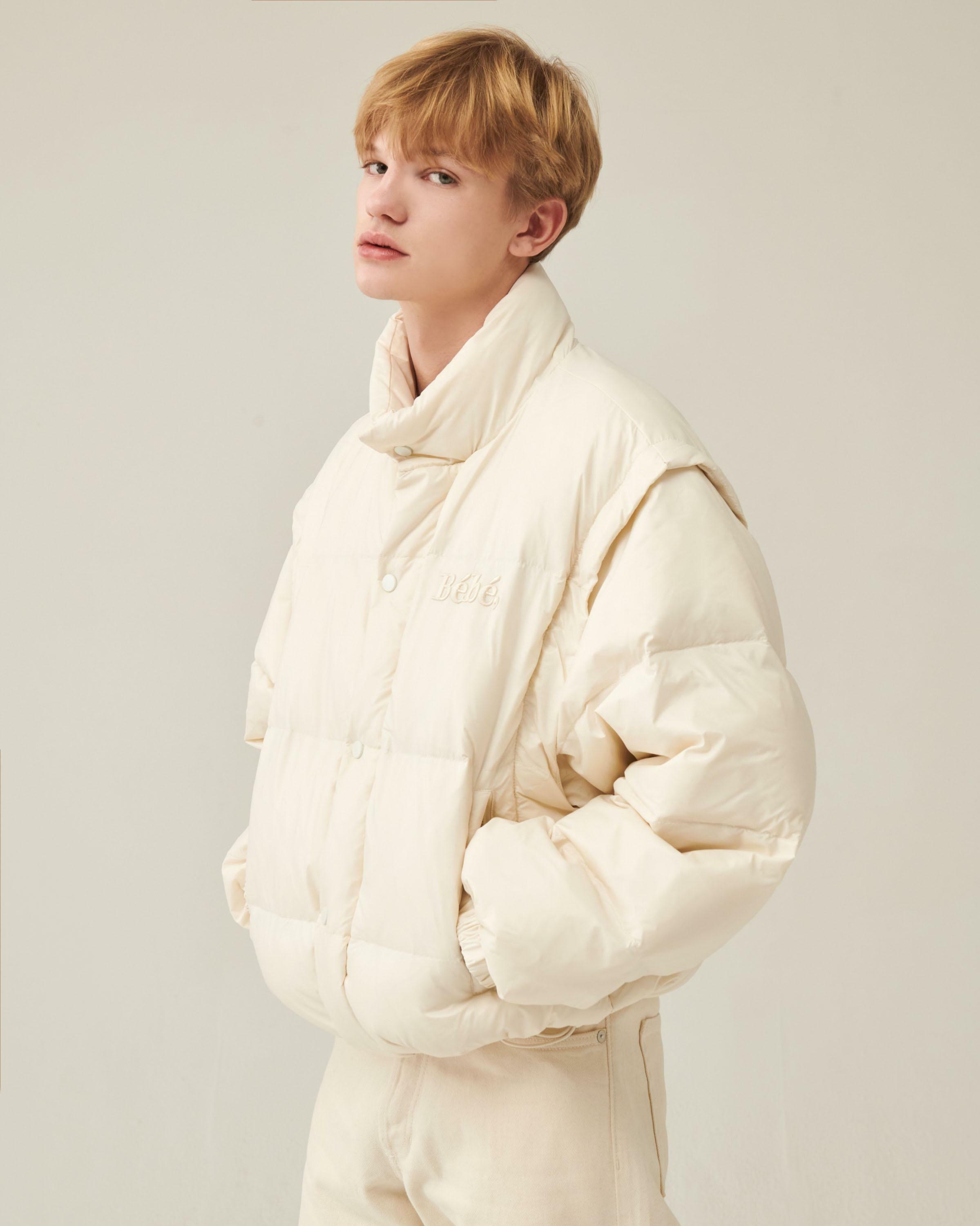 Unisex Bébé Duck Down Padding Jumper [IVORY] - HAGO(하고)