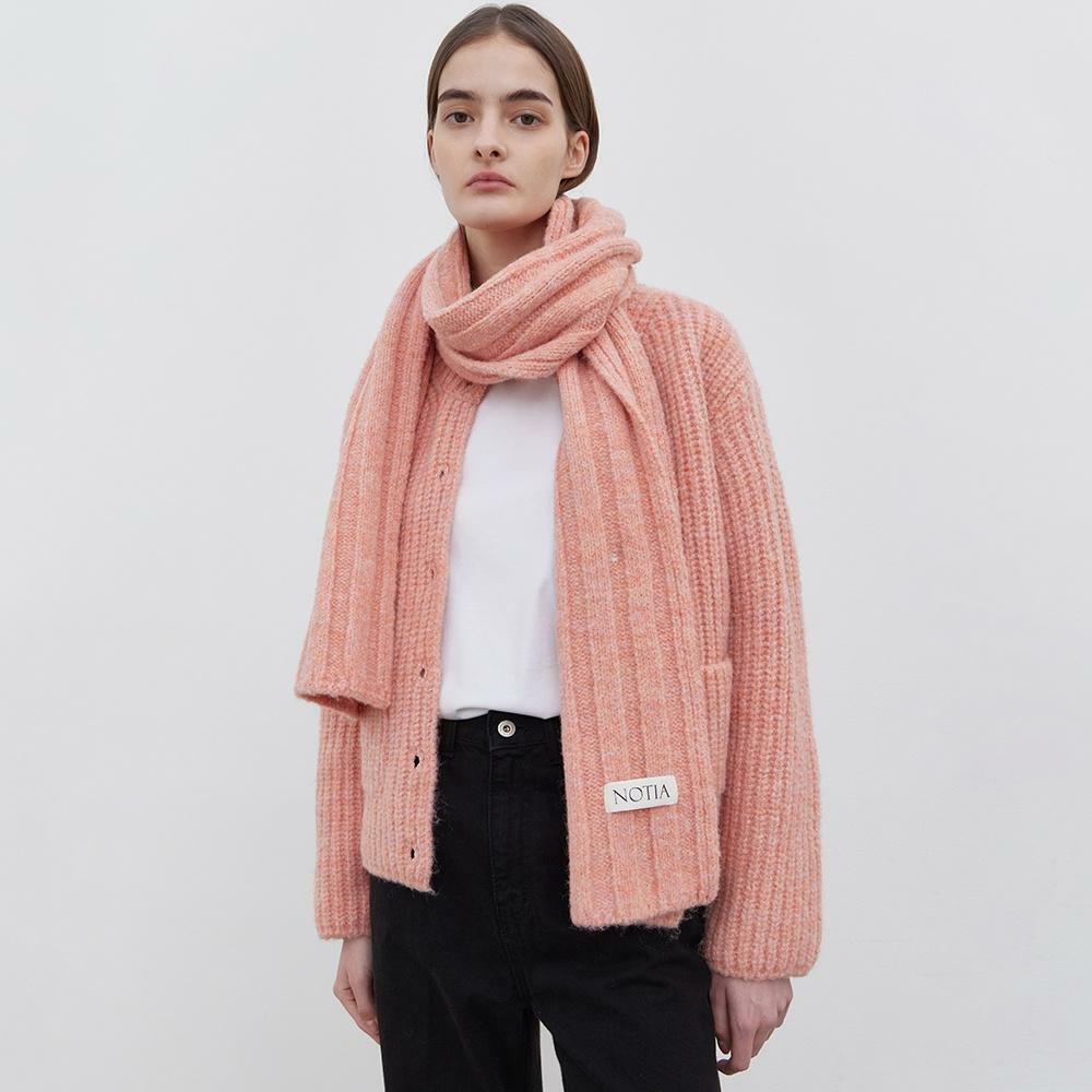 SOFT SNUG MUFFLER - SALMON PINK - HAGO(하고)