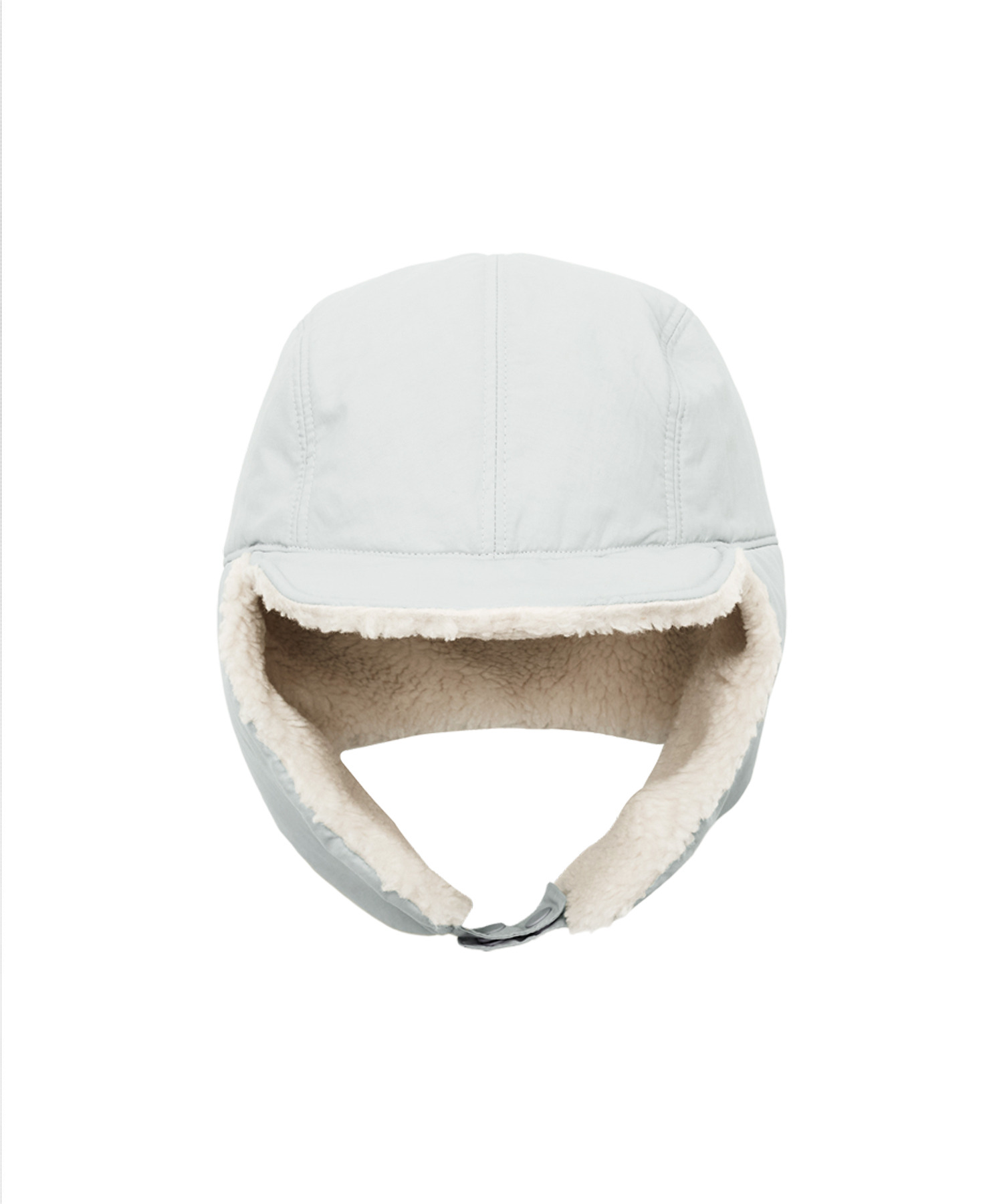 CLASSIC LOGO REVERSIBLE EARFLAP CAP light gray - HAGO(하고)