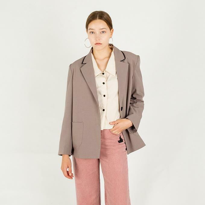 Two button tailored jacket [Gray] - HAGO(하고)