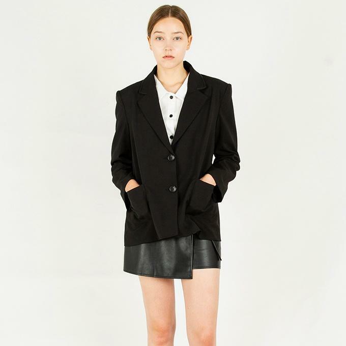 Two button tailored jacket [Black] - HAGO(하고)