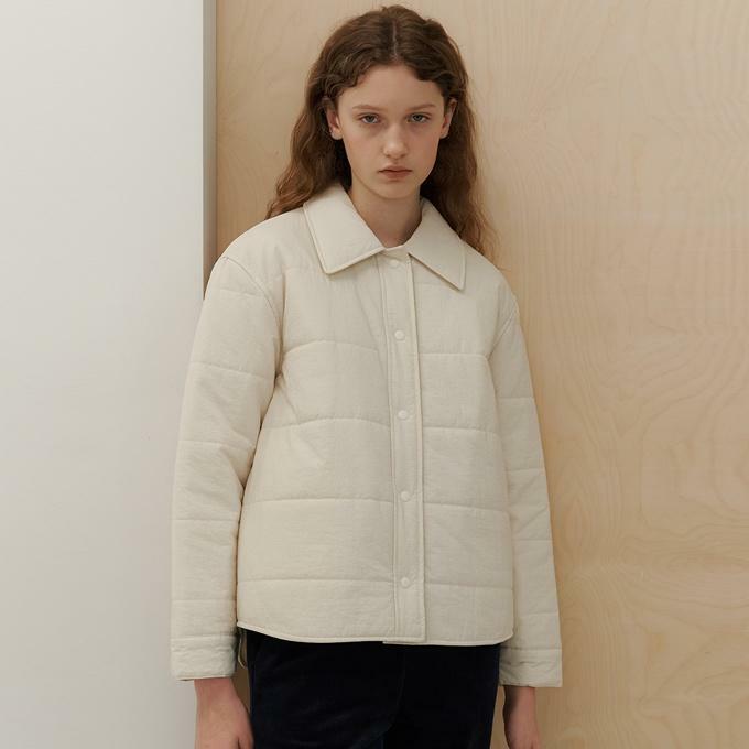 recycle padding jacket- ivory - HAGO(하고)
