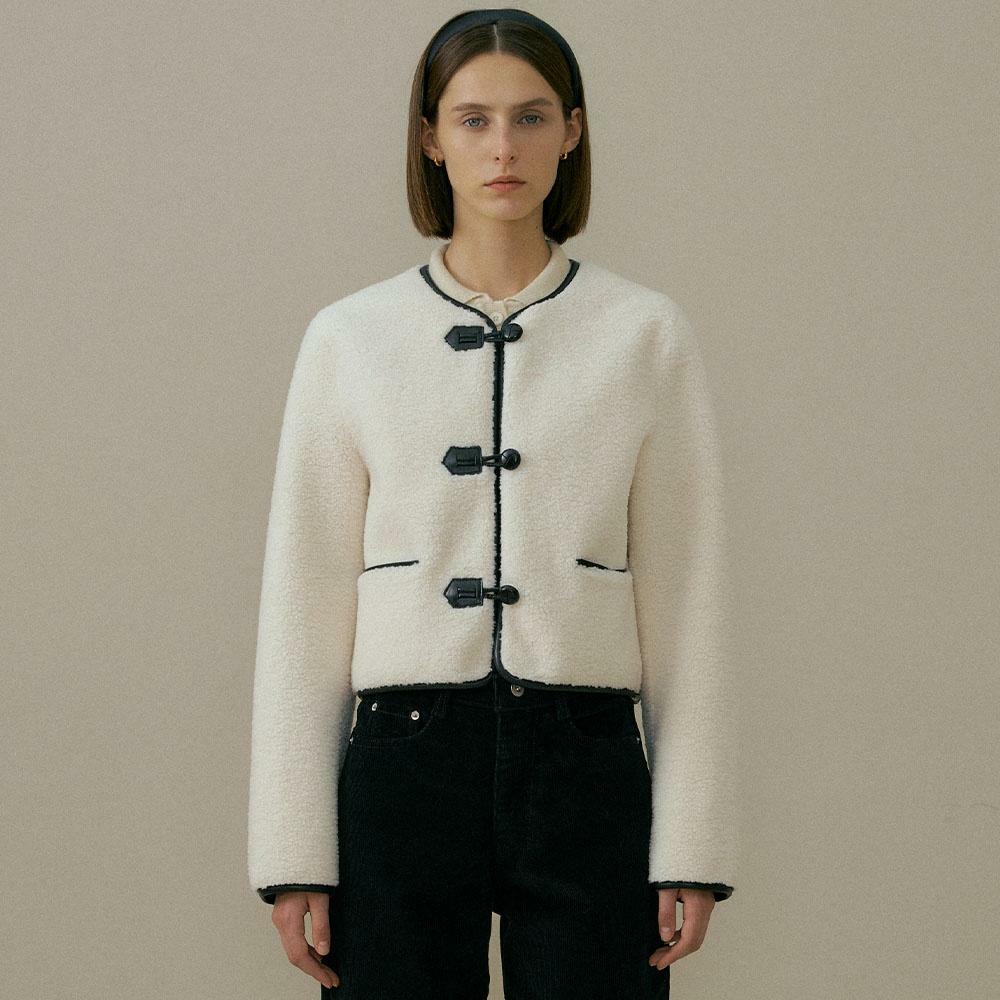 DUFFLE SHEARLING CROPPED JACKET - HAGO(하고)