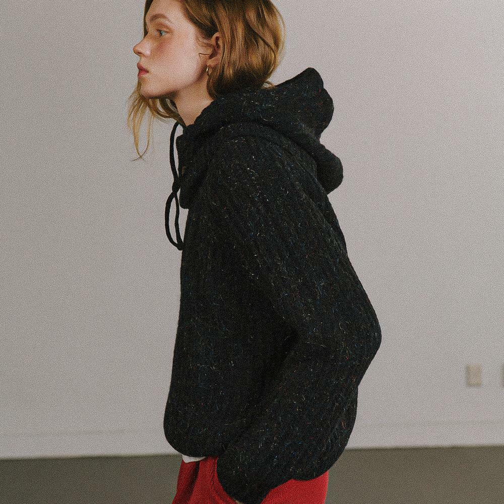 SPARKLE ROUND KNIT NAVY - HAGO(하고)