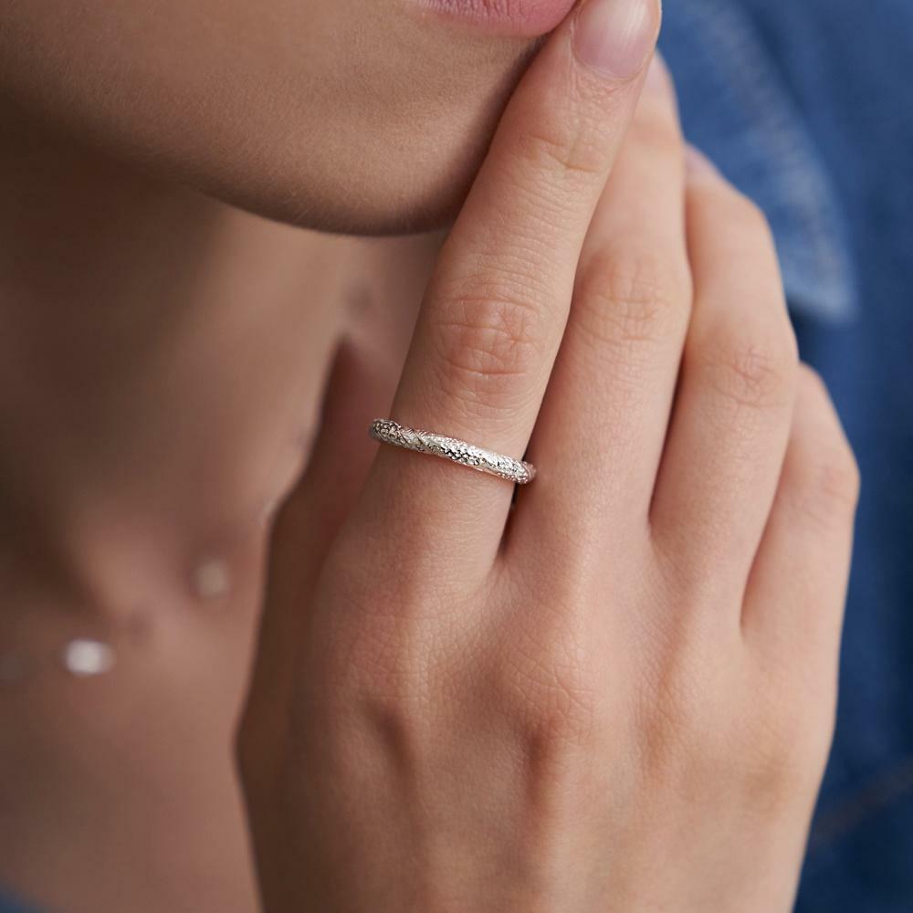 [SILVER 925] SCRATCH RING AR230002 - 하고