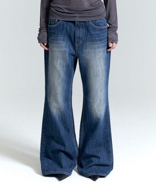 Marcia Low Rise Bootcut Jeans - Royal Blue - HAGO(하고)