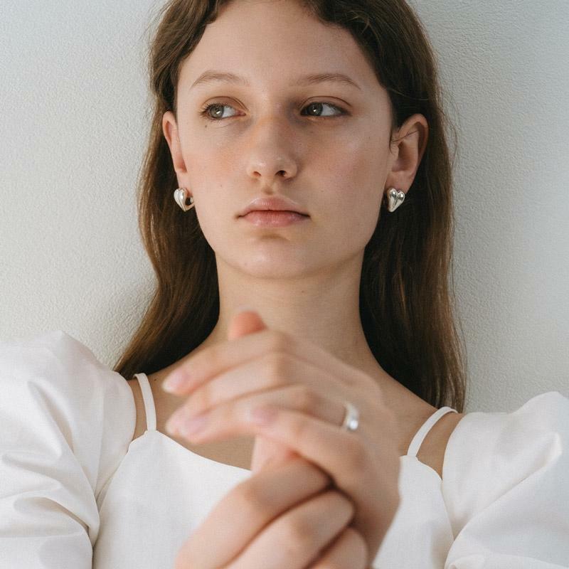 Chubby Heart Earring - HAGO(하고)