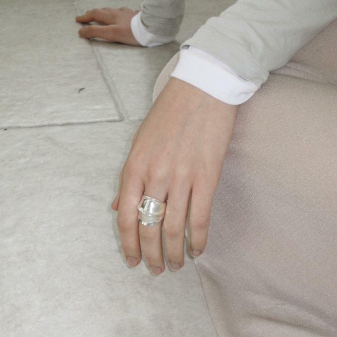 BOLD WRINKLE RING(SILVER) - HAGO(하고)