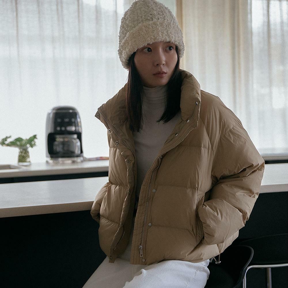Light Crop Duck down - Beige - 하고(HAGO)