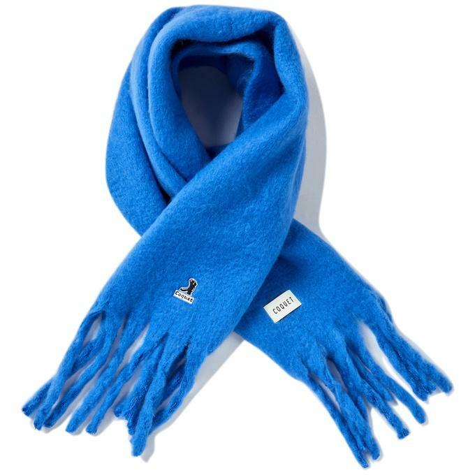SILHOUETTE LESSER LOGO HAIR MUFFLER COBALT BLUE - HAGO(하고)