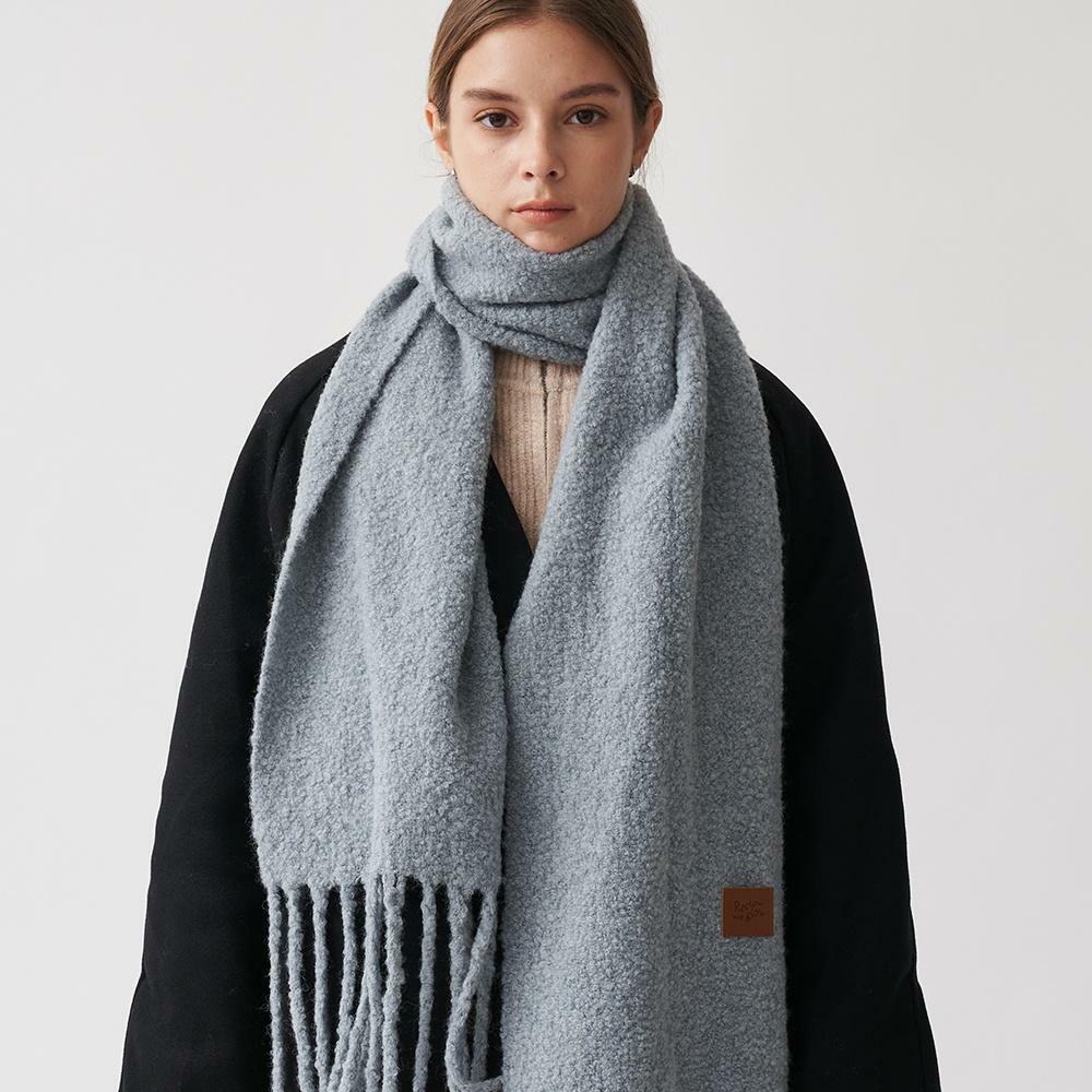 CRUMBLE MUFFLER GRAY [선물포장] - HAGO(하고)