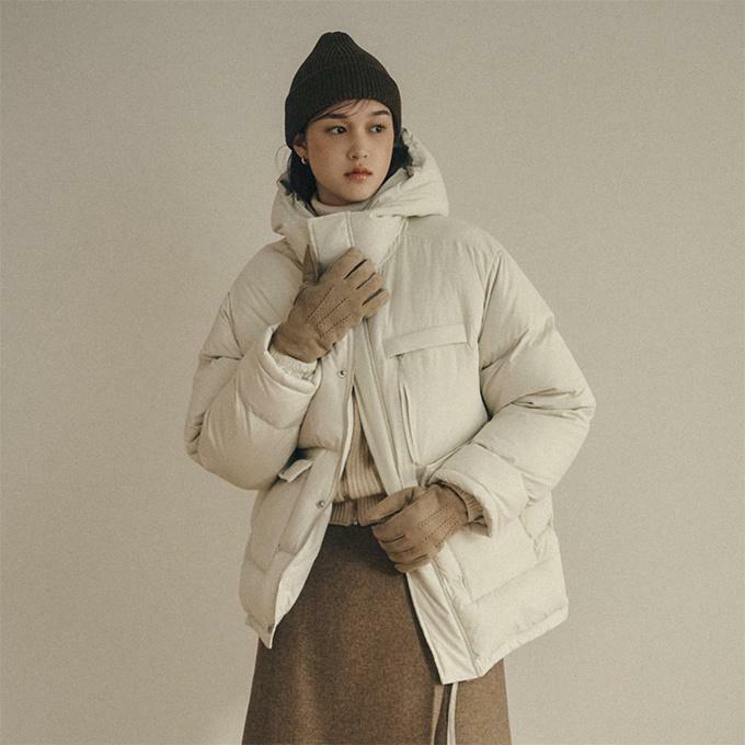 HOOD HALF POCKET DOWN PADDING - HAGO(하고)