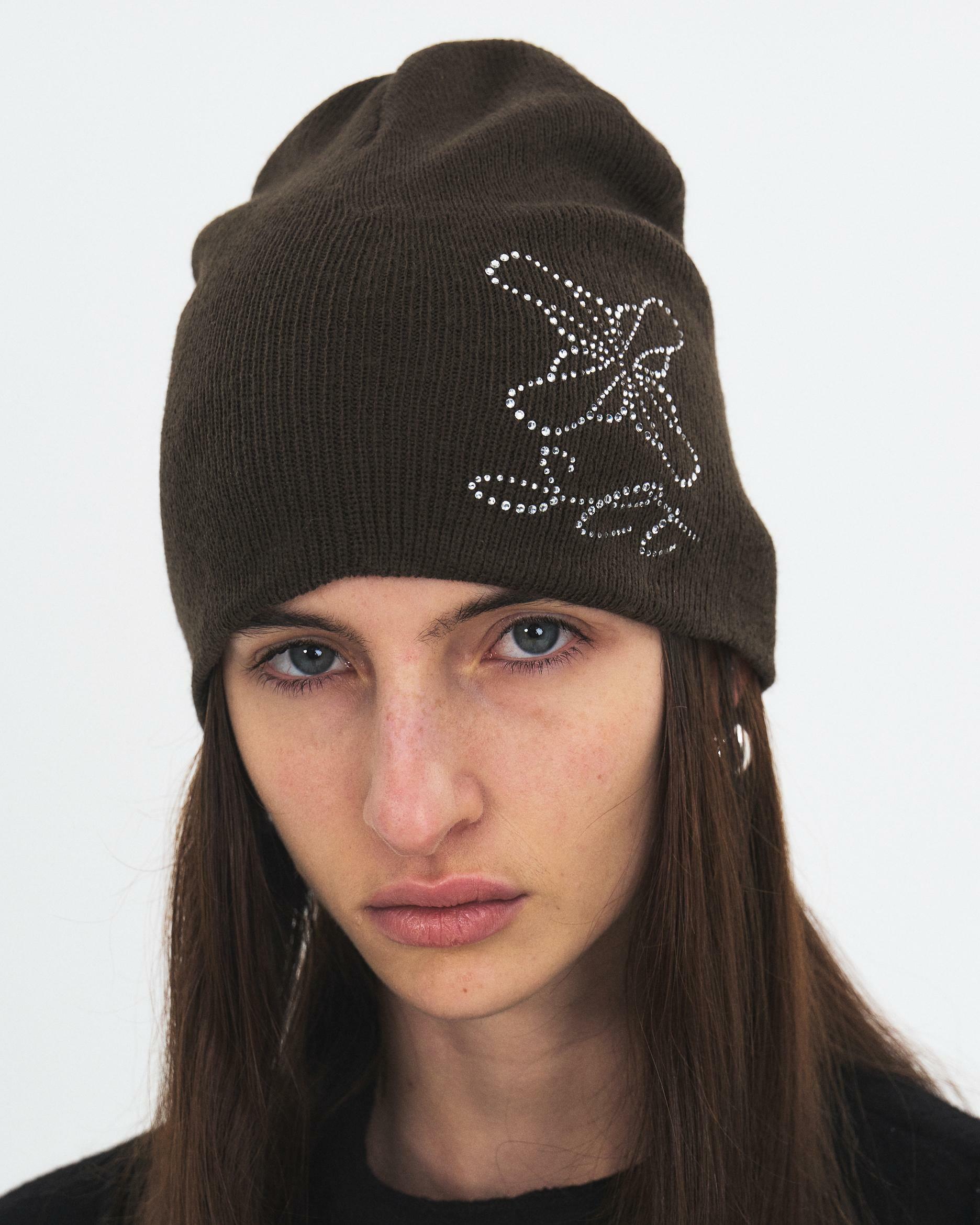 HOTFIX LOGO BEANIE (KHAKI) - HAGO(하고)