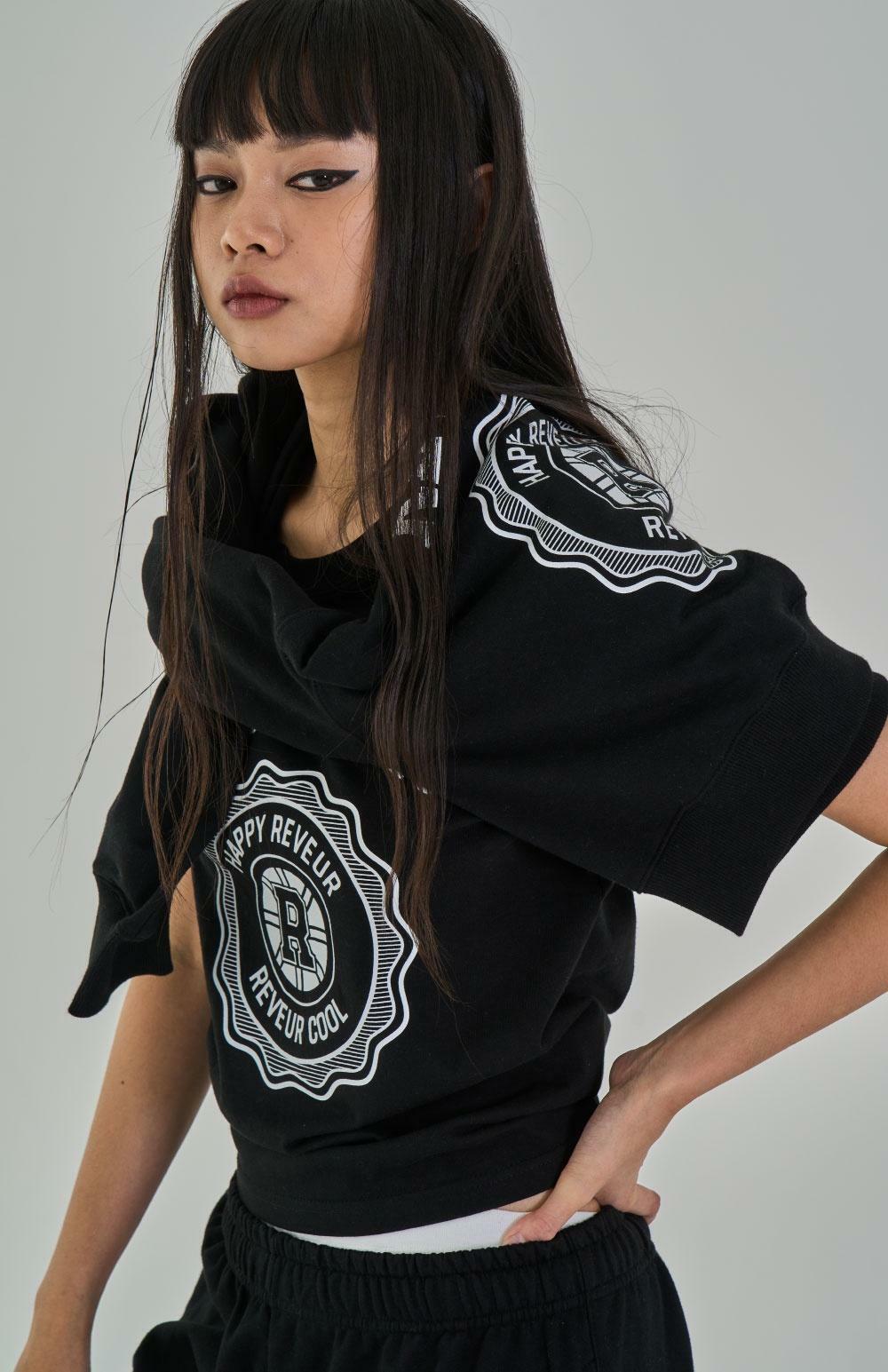 basic graphics tshirt_black white - HAGO(하고)