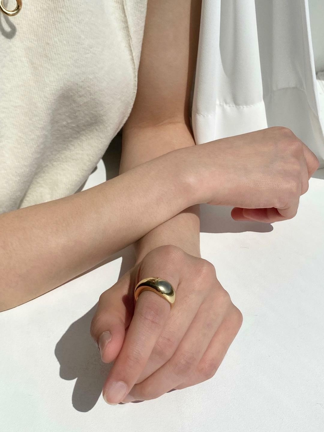 Flowing ring (14k gold plated) - HAGO(하고)