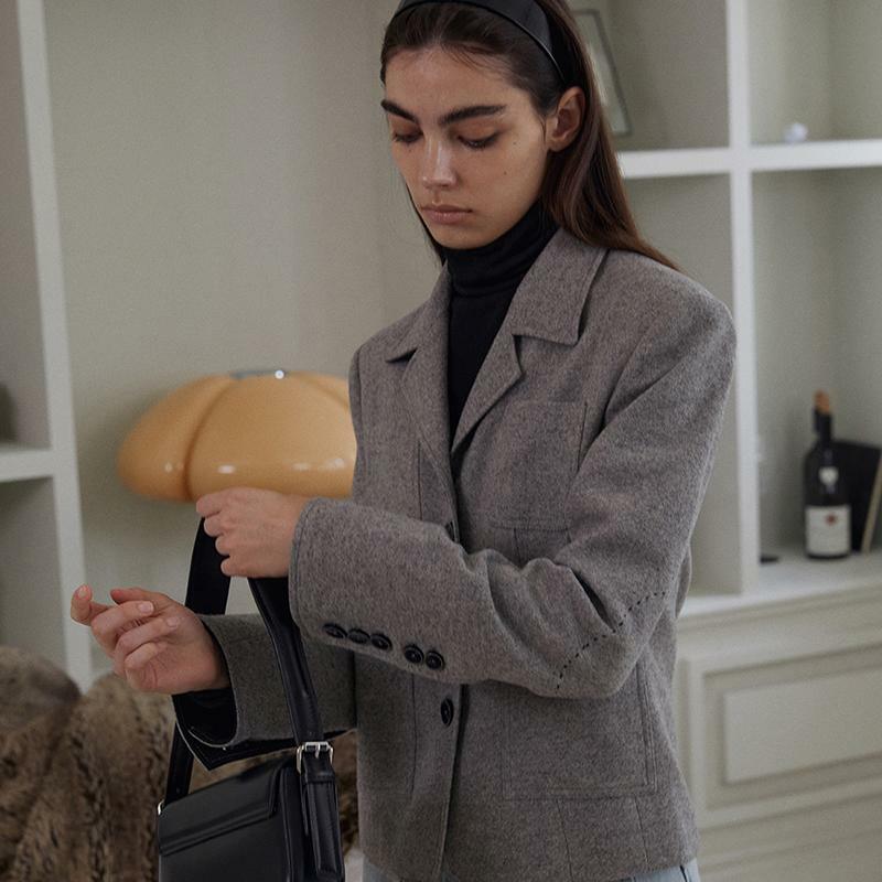 Vintage Wool Jacket_GREY - HAGO(하고)