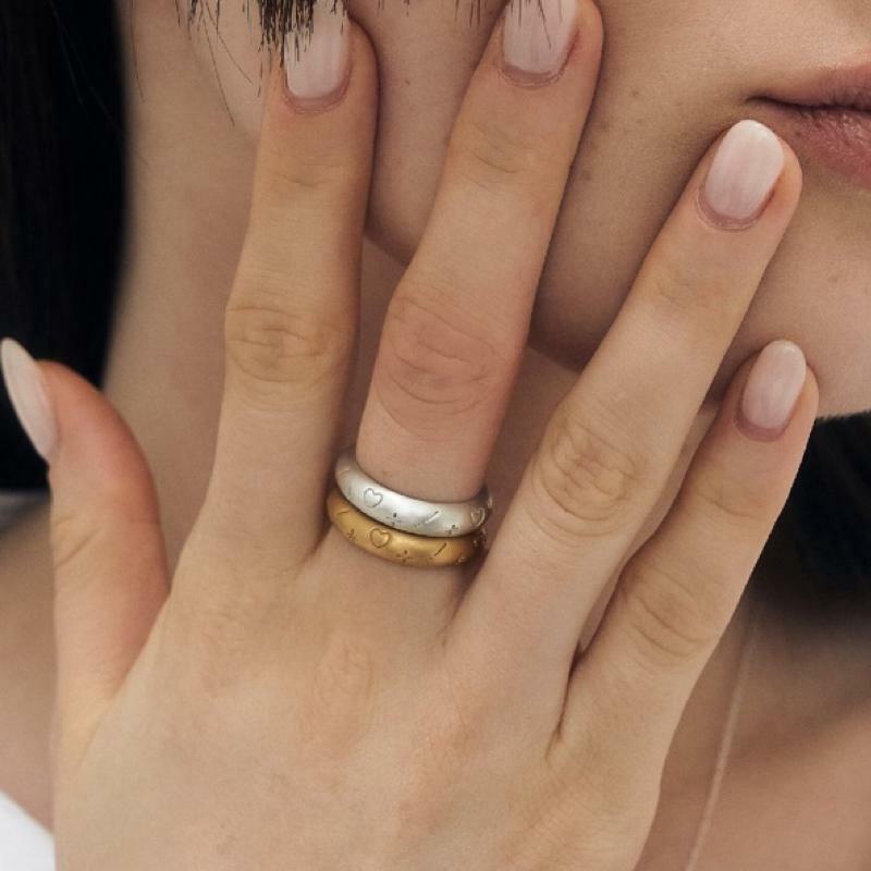 Love craving ring (silver) - 하고(HAGO)