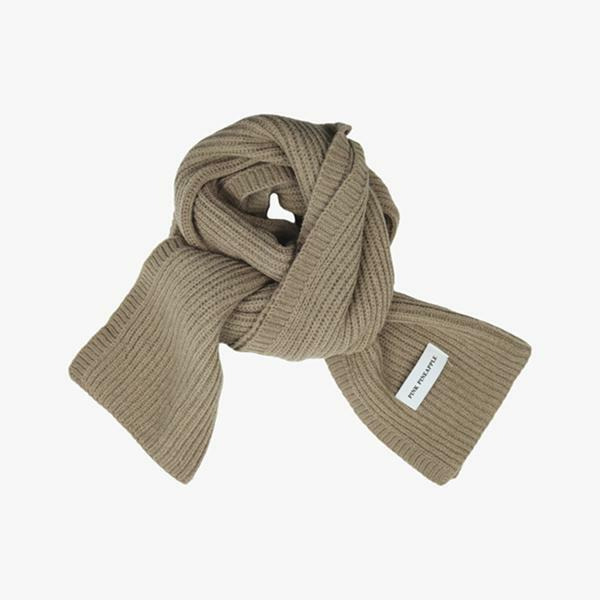 BASIC RIB MUFFLER_BEIGE - 하고