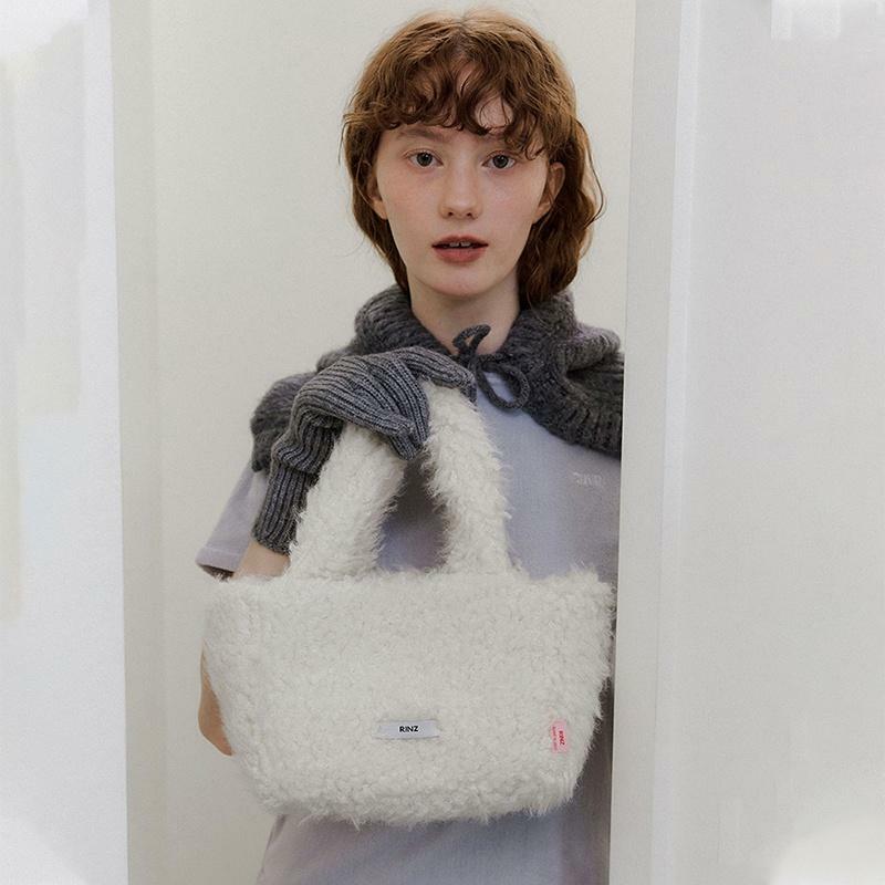 curly bag (ivory) - HAGO(하고)