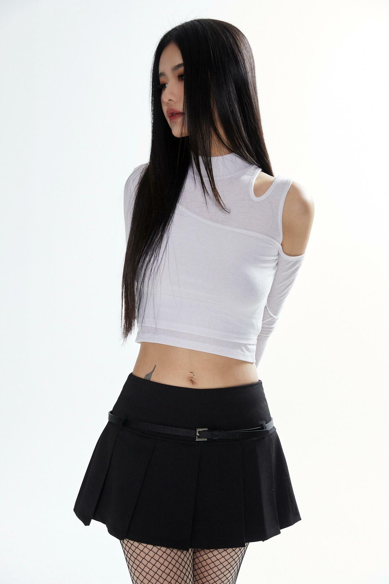 23FW See-Thru Layered Top #Ivory - 하고