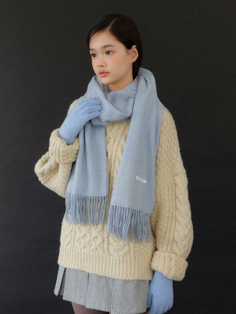 softy soft melt fringe muffler_colors MF004 - HAGO(하고)