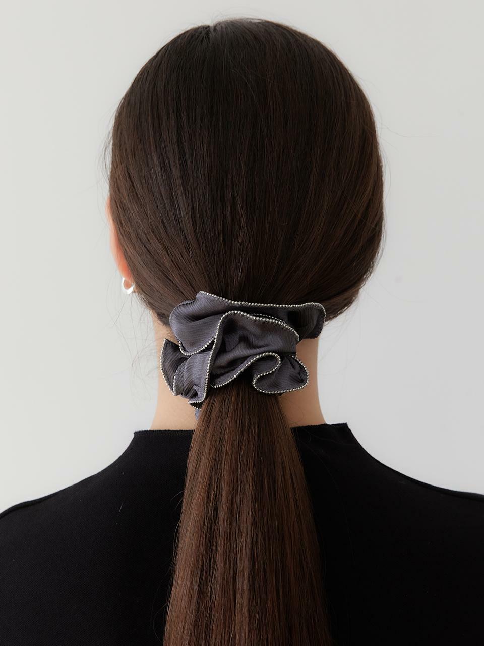 metal line edge scrunchie_COLORS - 하고