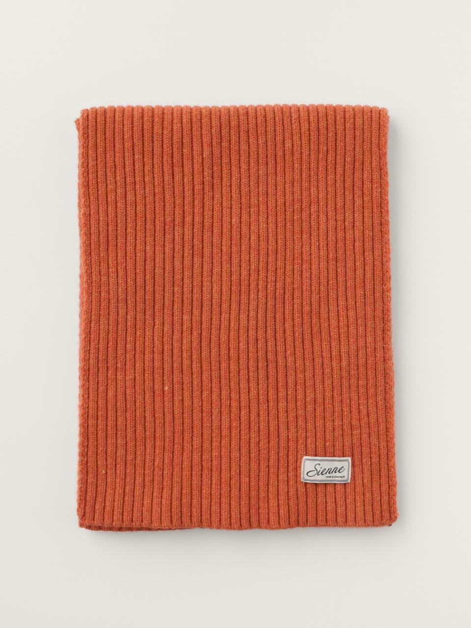 Margaret Ribbed Muffler (Orange) - 하고