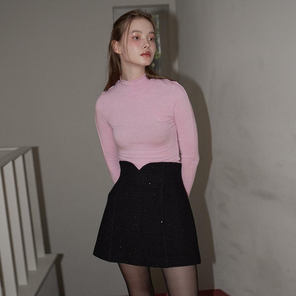 [25%쿠폰]TULIP SPANGLE MINI SKIRT_BLACK - HAGO(하고)