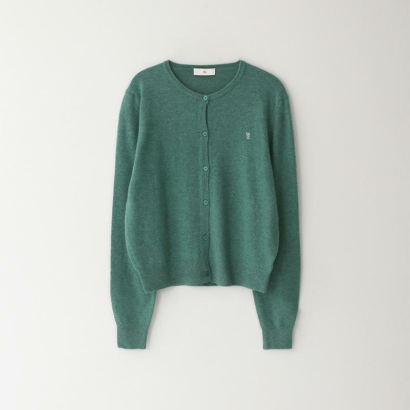 [re-order] tetu cashmere round cardigan (mint) - HAGO(하고)