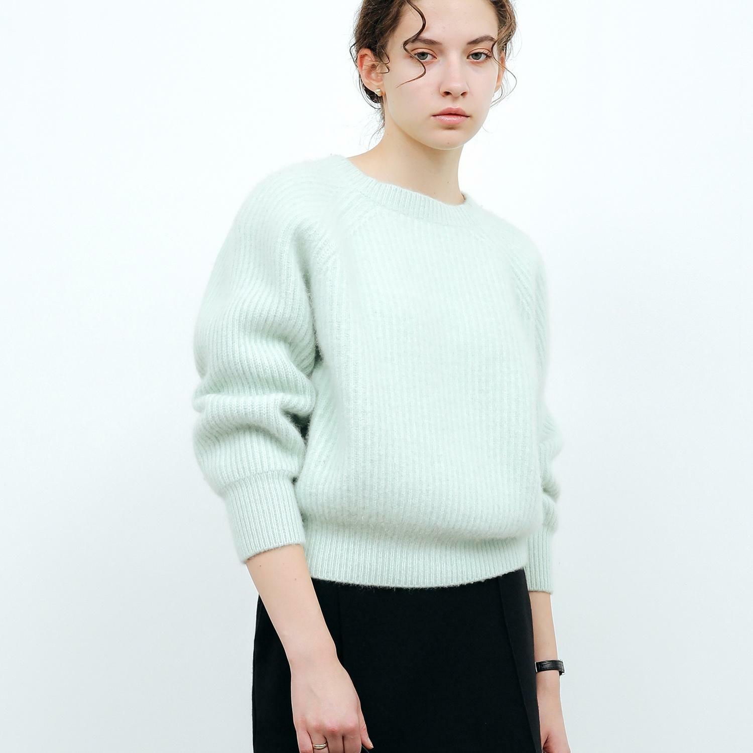 Raccoon Soft Round Knit Mint - HAGO(하고)