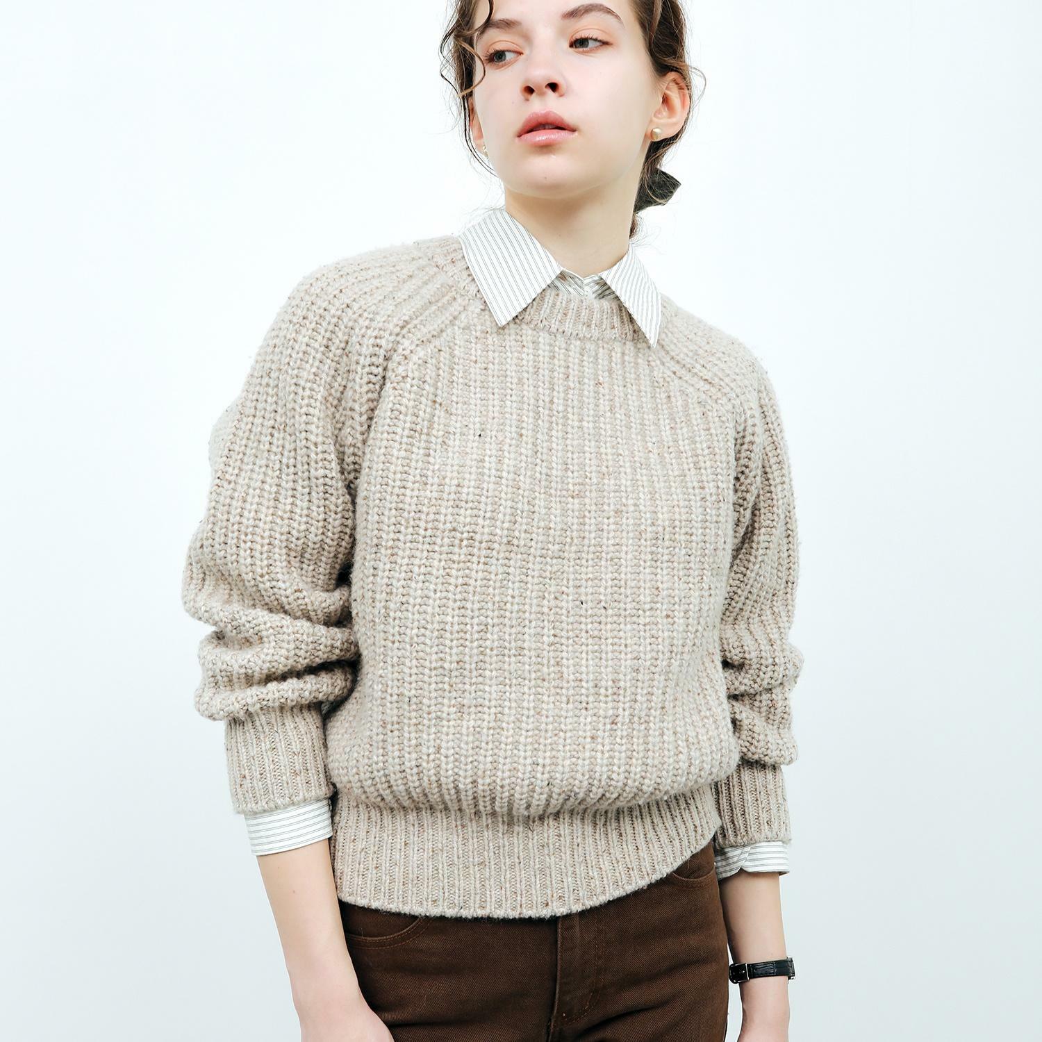 KOKO Hachi Round Knit Sand - HAGO(하고)