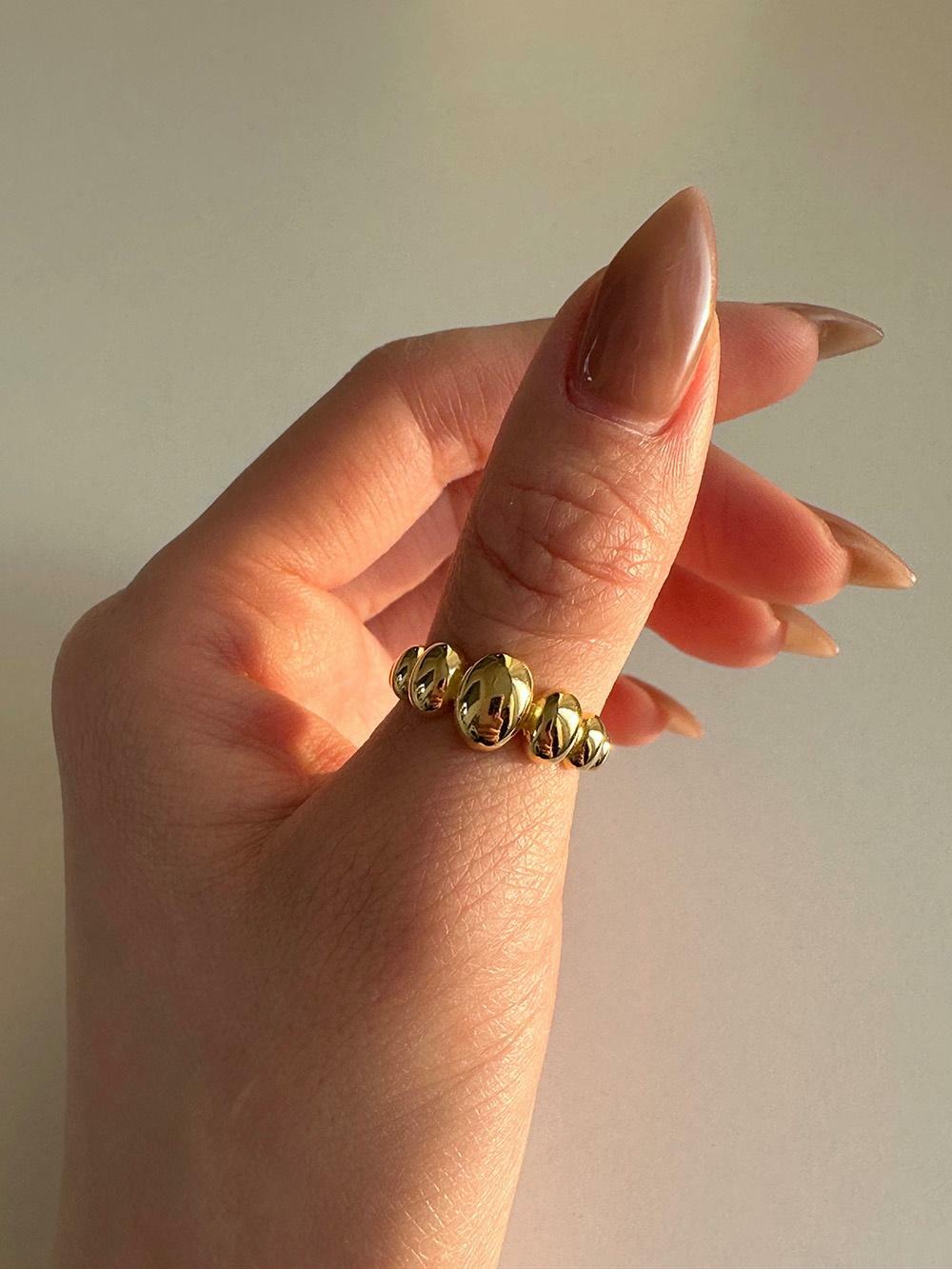 [92.5silver] Tiara ring (gold) - 하고(HAGO)