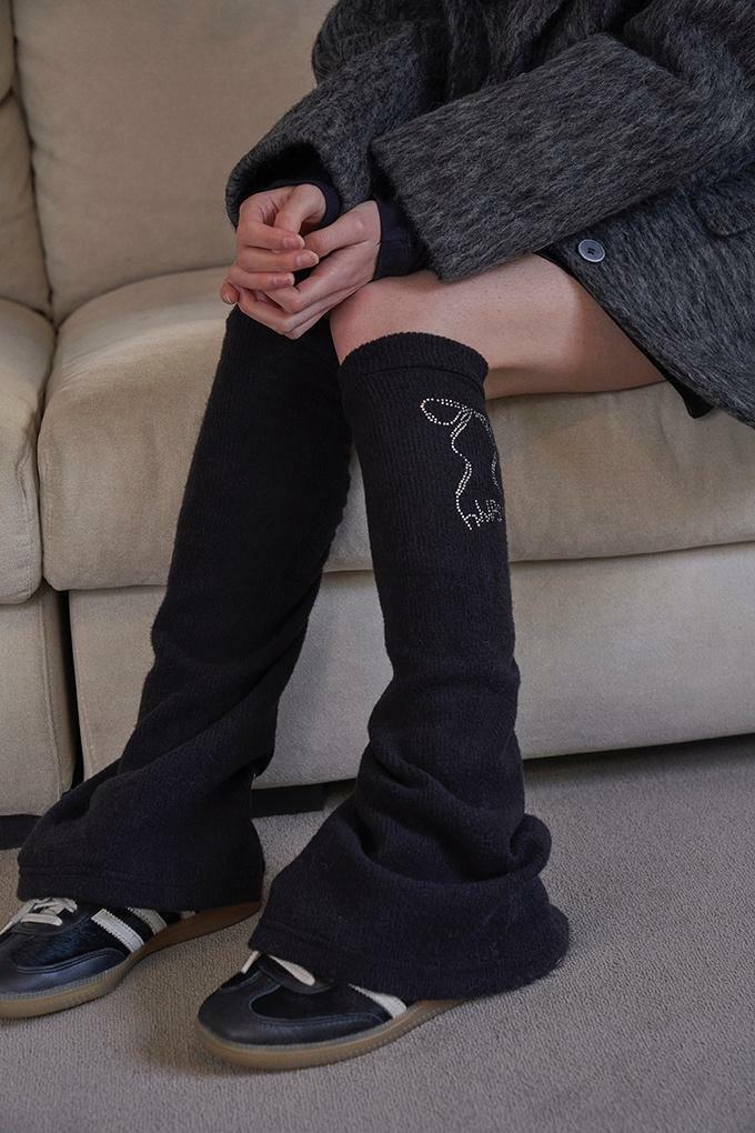 RIBBON LEG WARMER (3colors) - 하고