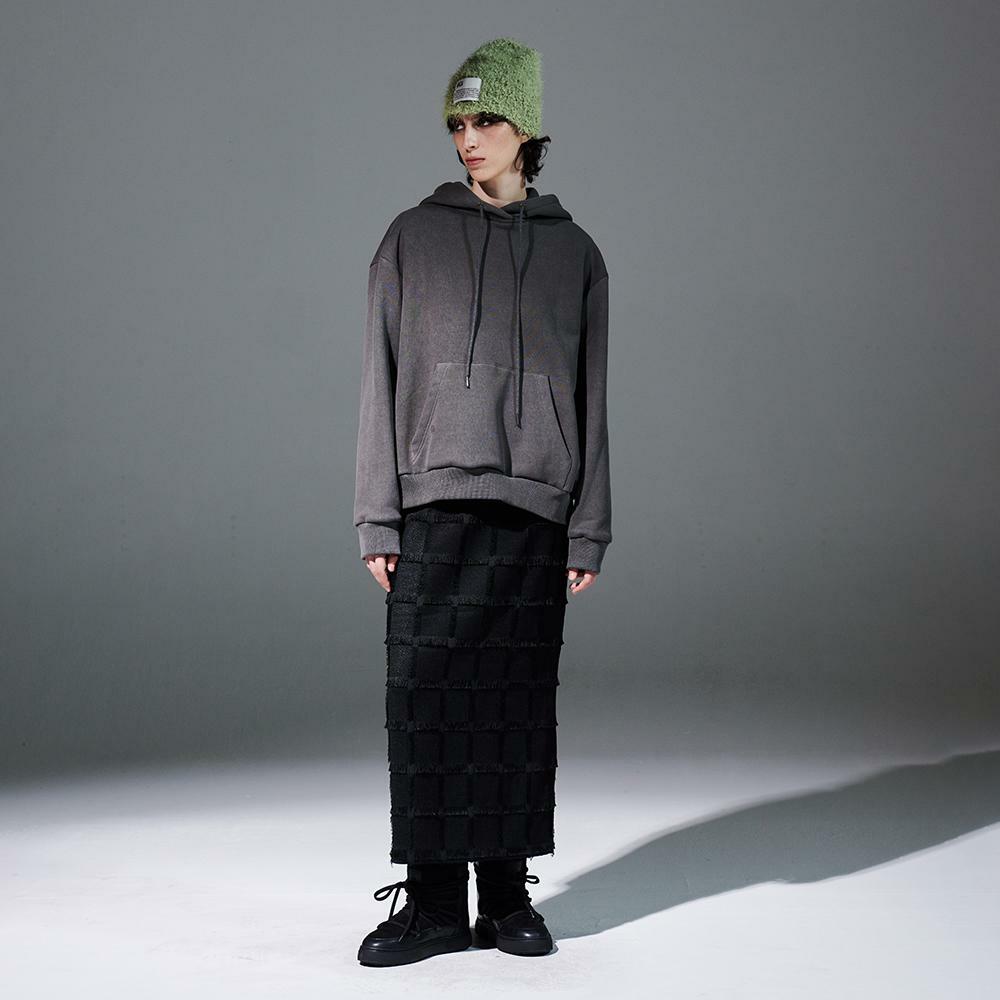 Tassel Check Skirt Black - HAGO(하고)