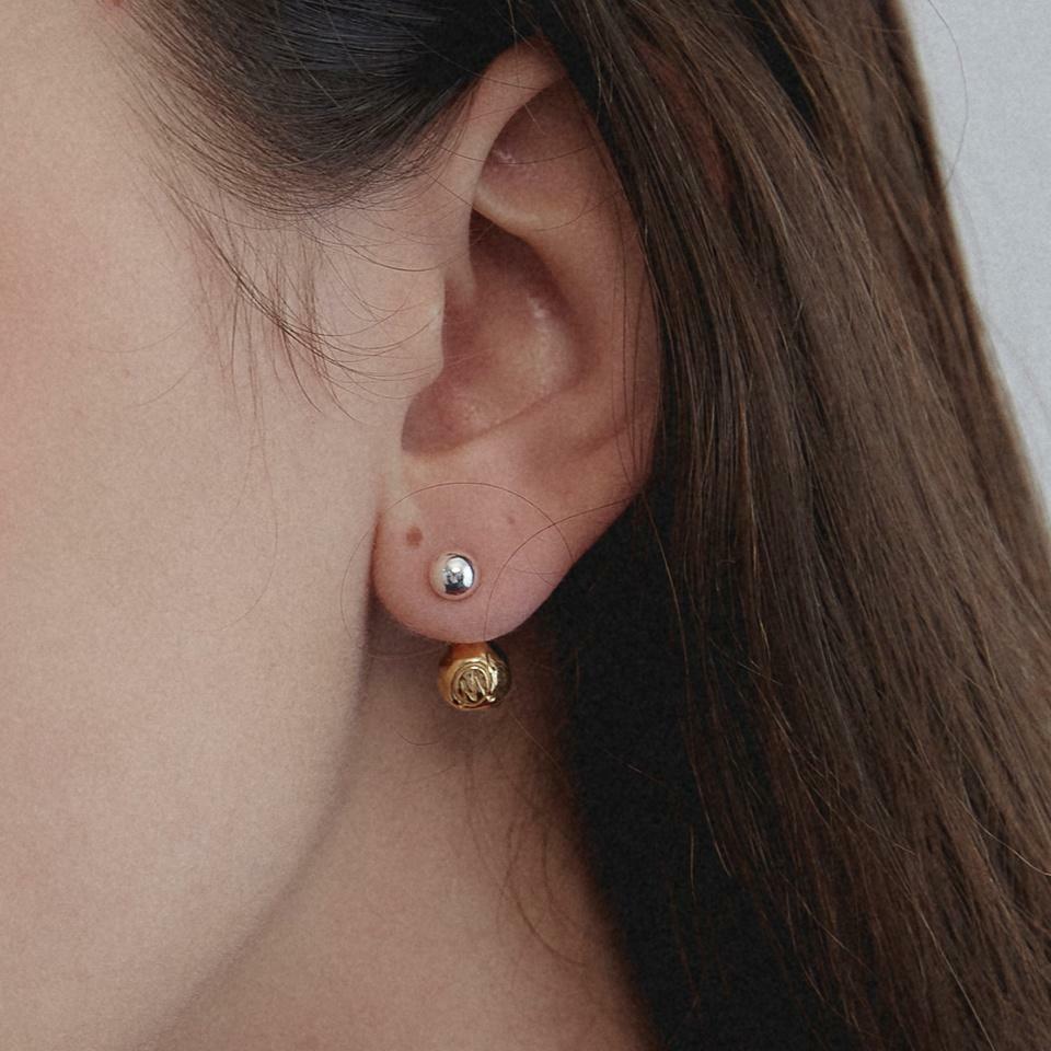 bumpy ear jacket earring - HAGO(하고)
