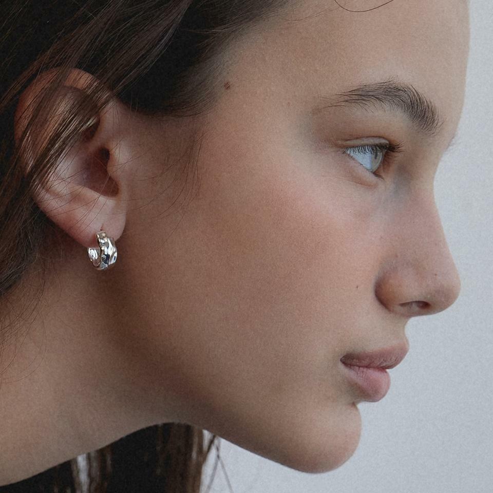 bumpy hoop earring - HAGO(하고)